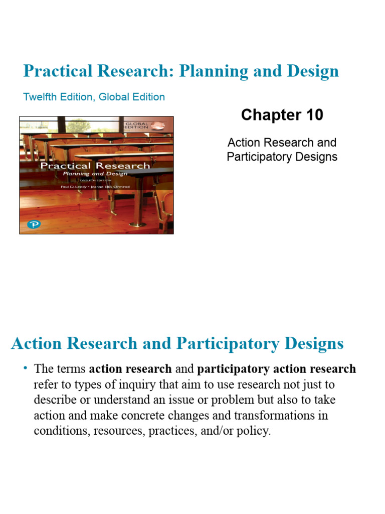 CH10 PPT | PDF | Participatory Action Research | Action Research