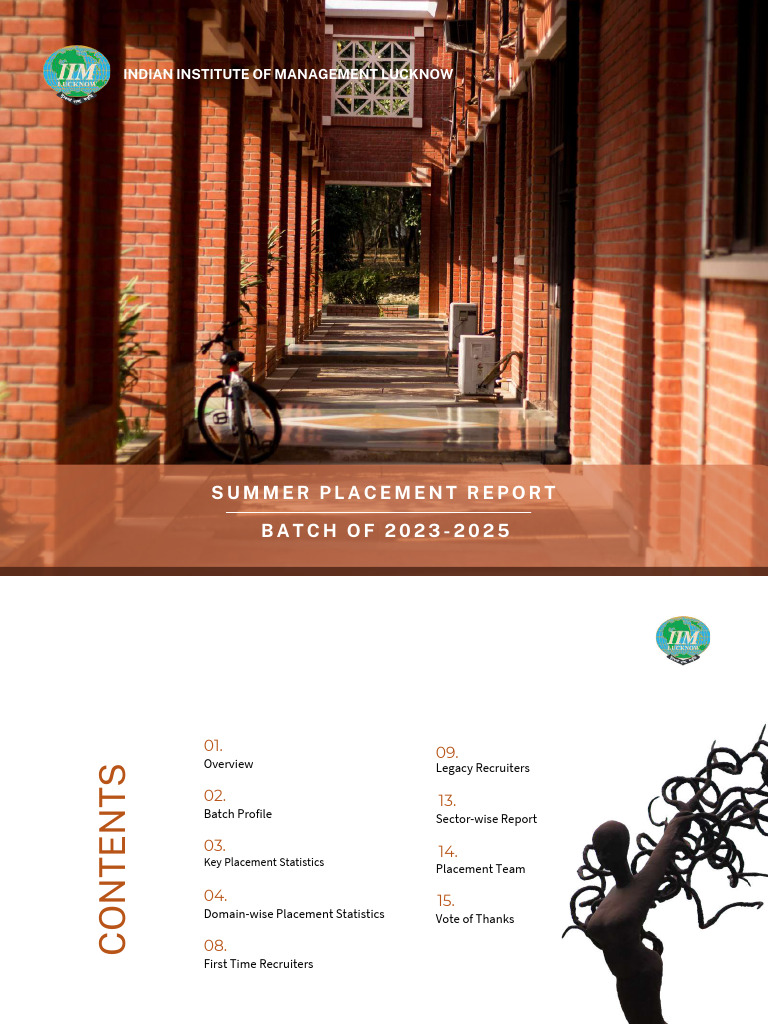 IIM Lucknow - Summer Placement Report 2023-25 - Compressed | PDF | Financial Services | Service ...