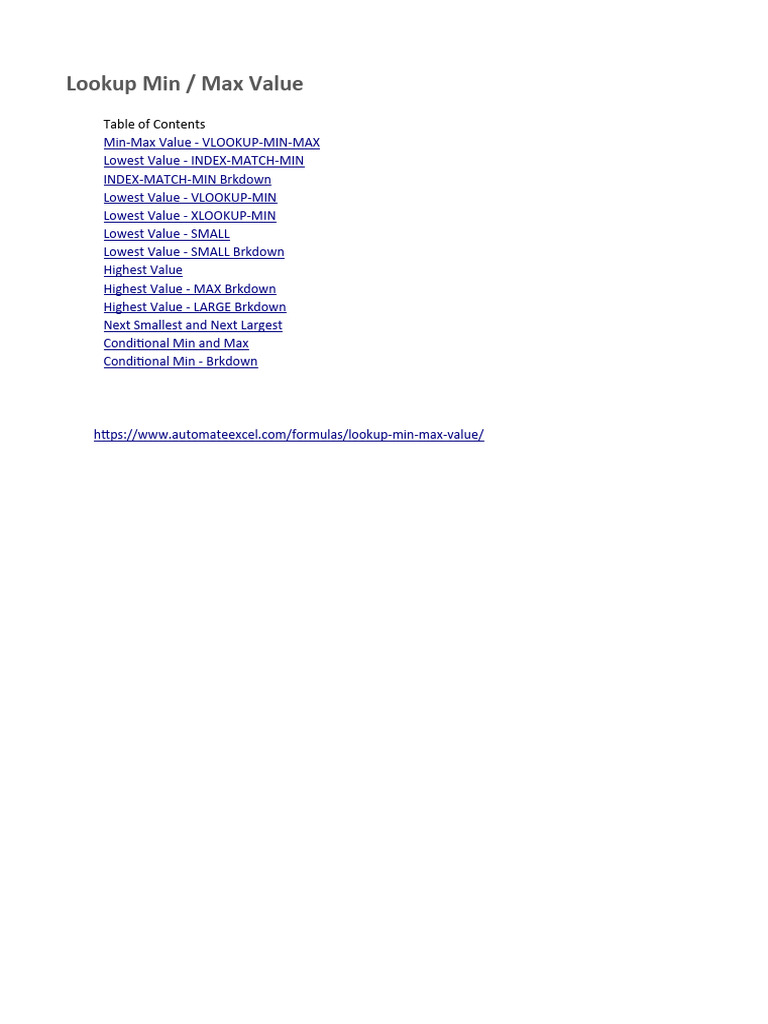 Lookup Min Max Value | PDF | Algorithms And Data Structures | Computer Data