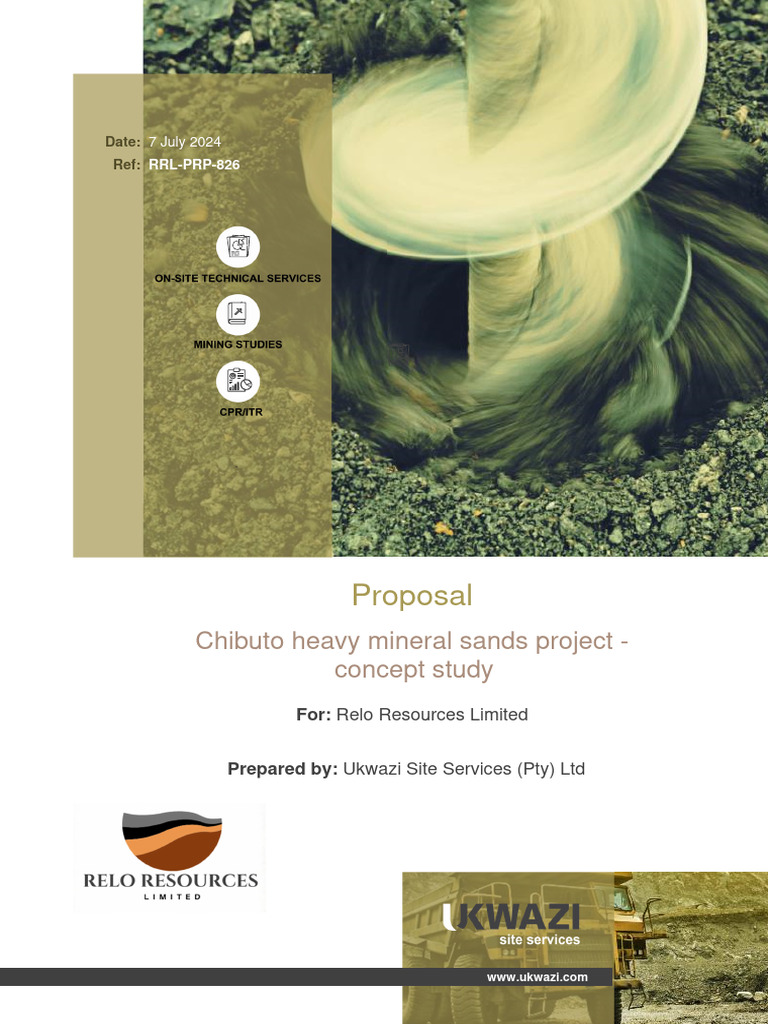 RRL-PRP-826-Chibuto Heavy Mineral Sands Project - CS - 002 | PDF | Net ...