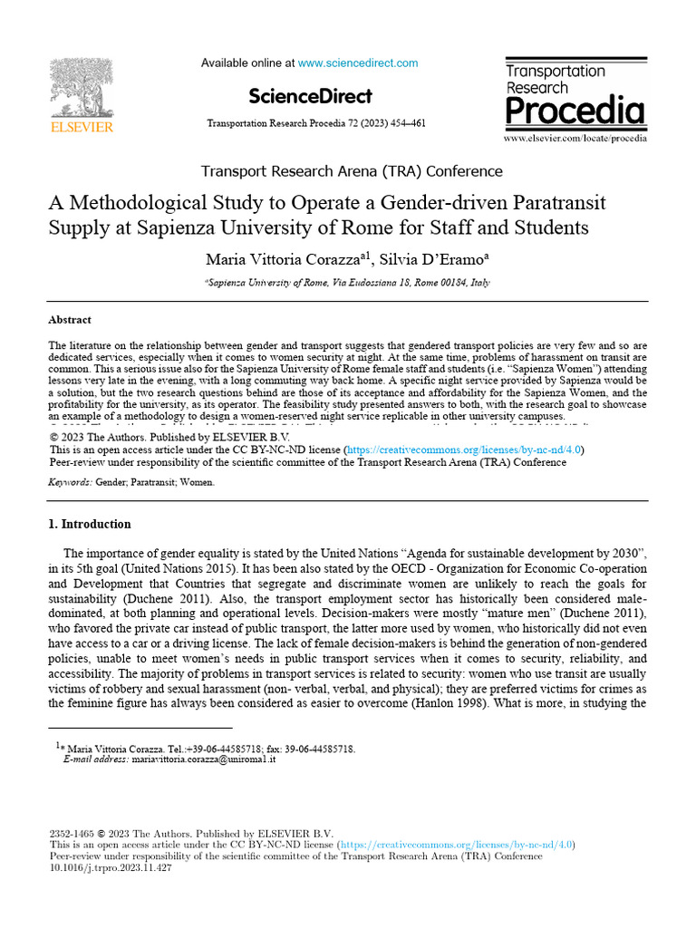 A Methodological Study To Operate A Gender Driven Paratr - 2023 ...