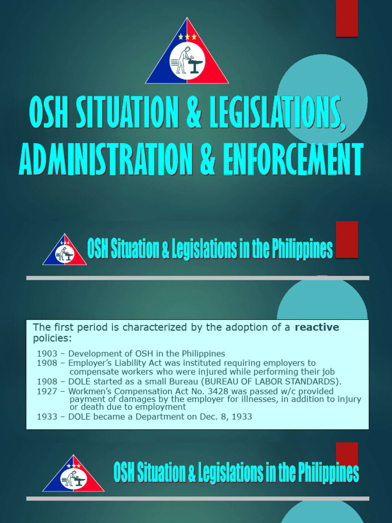 Osh Situation Legislations | PDF | Occupational Safety And Health | Safety