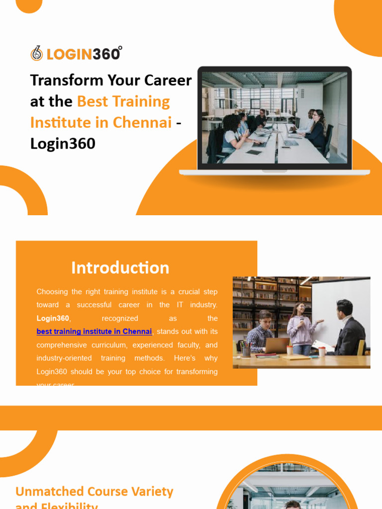Best Training Institute in Chennai - Login360 Excellence | PDF ...