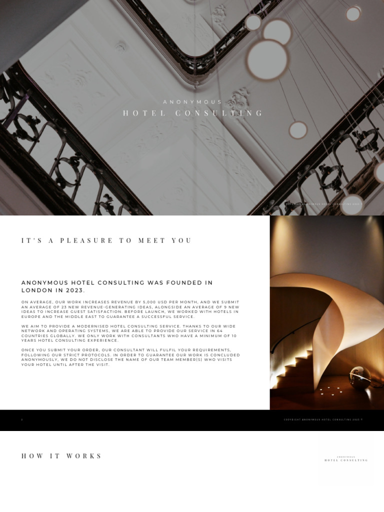 Anonymous Hotel Consulting Proposal | PDF | Value Added Tax | Economies