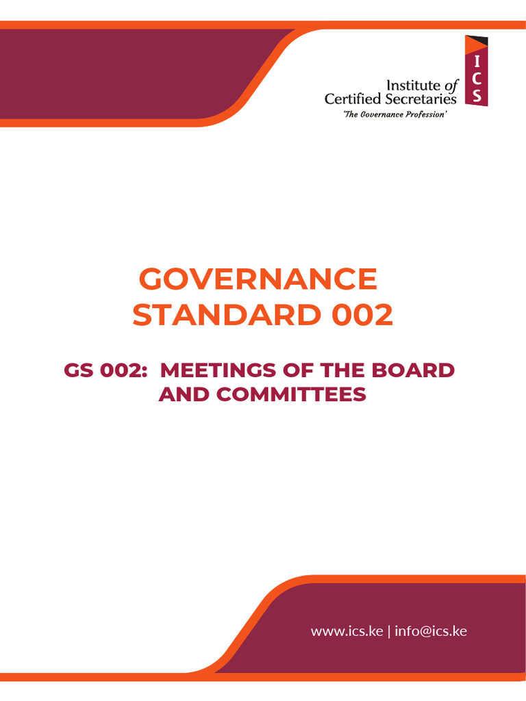 Board & Committee Meeting Guide | PDF | Quorum | Committee