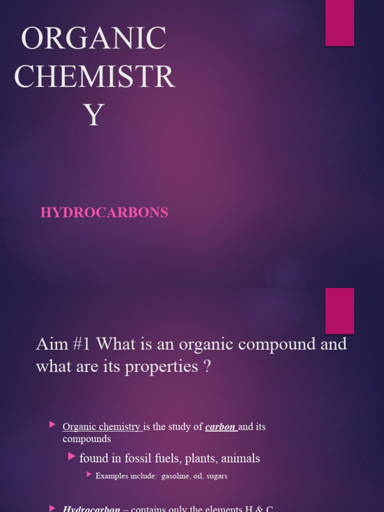 Intro - Organic Chemistry | PDF | Alkene | Chemical Compounds