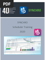 Synchro Pro 4D Training Manual | PDF | 3 D Computer Graphics | Window (Computing)