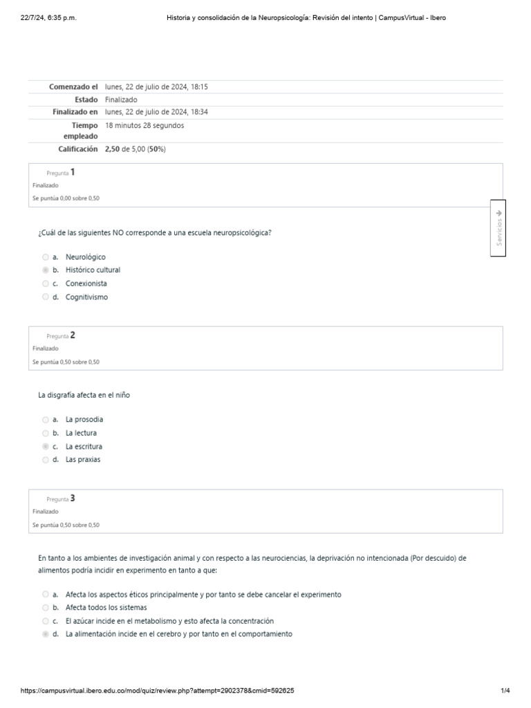 Neuro 1 Tes | PDF | Lesión cerebral traumática | Neurociencia