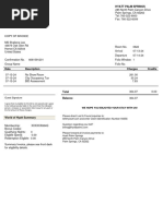 Sample Hotel Invoice Template | PDF