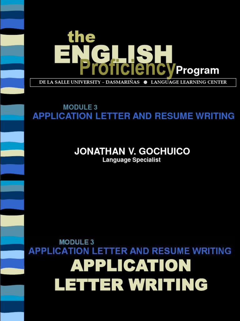 Application Letter & Resume Writing Guide | PDF | Employment | Résumé