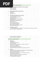 Cashier Daily Opening & Closing Checklist | PDF