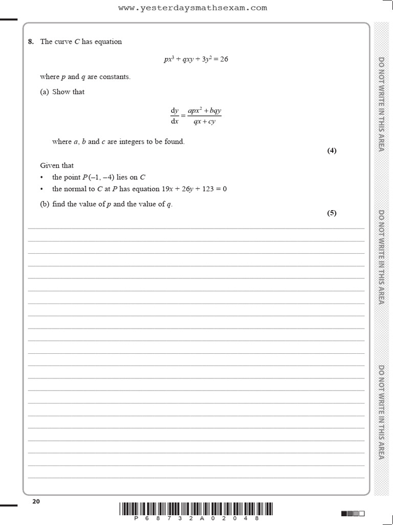 Differentiation Implicit | PDF | Area | Equations