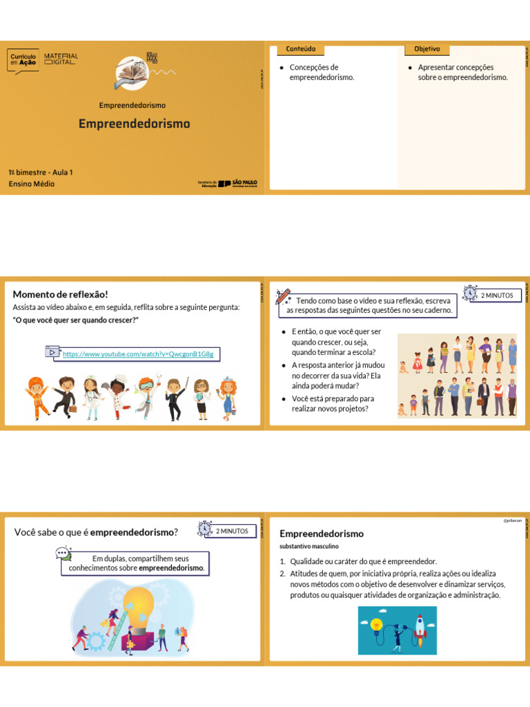 Empreendedorismo 2 Ano EM | PDF | Empreendedorismo