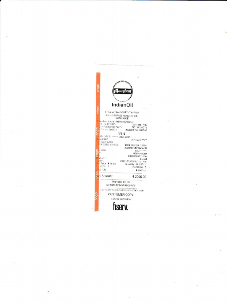 Indian Oil Bill Download Guide | PDF