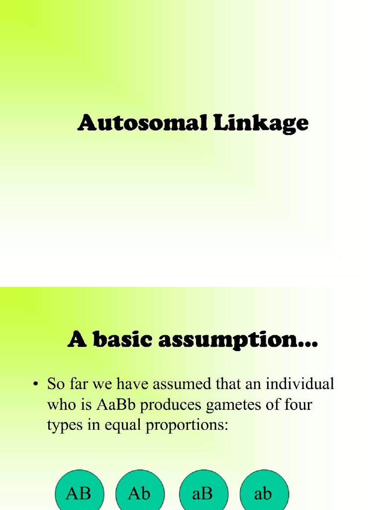Autosomal Linkage | PDF