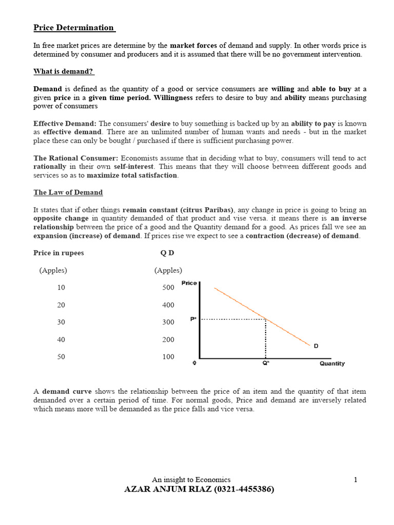 Market Demand For Goods N Services | PDF | Elasticity (Economics) | Demand