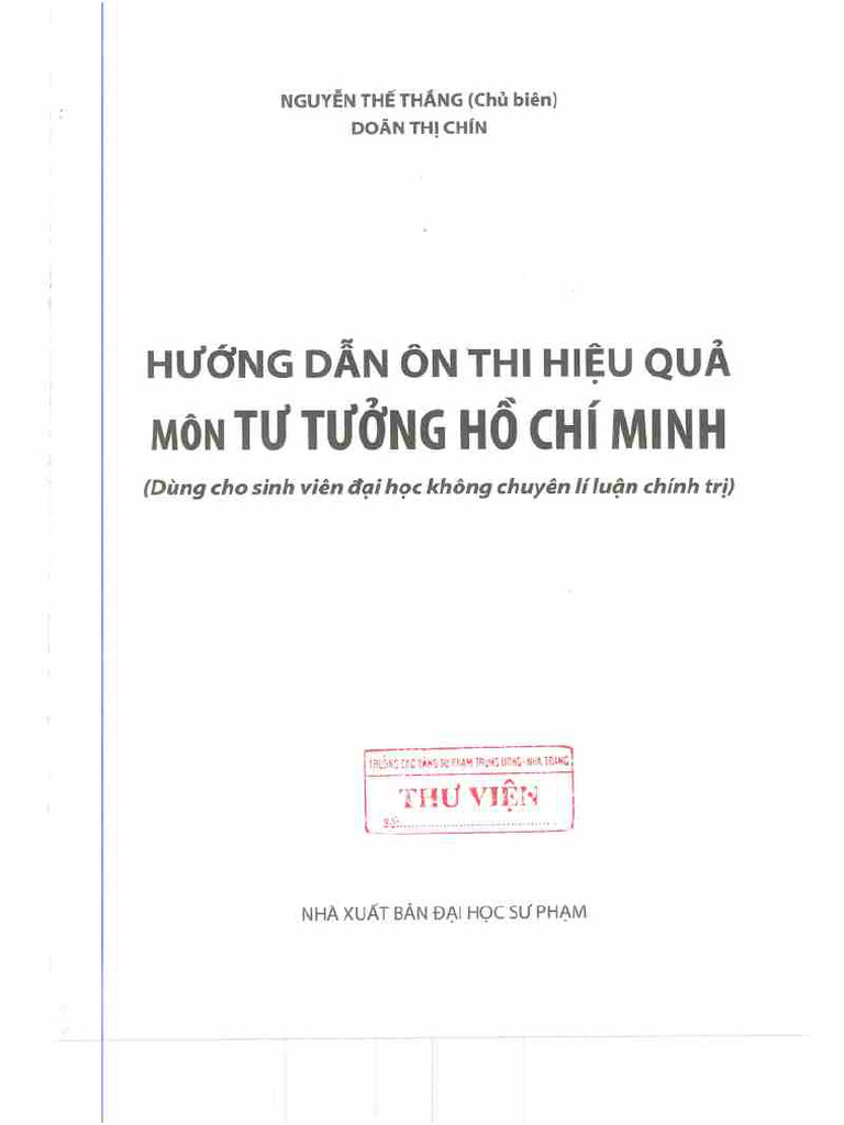 SA 23 TTHCM Huong - Dan - On - Thi - Hieu - Qua - Mon - Tu - Tuong - Ho ...