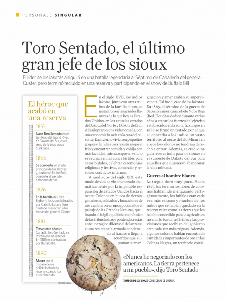 Toro Sentado: Último Jefe Sioux | PDF | siux | George Armstrong Custer