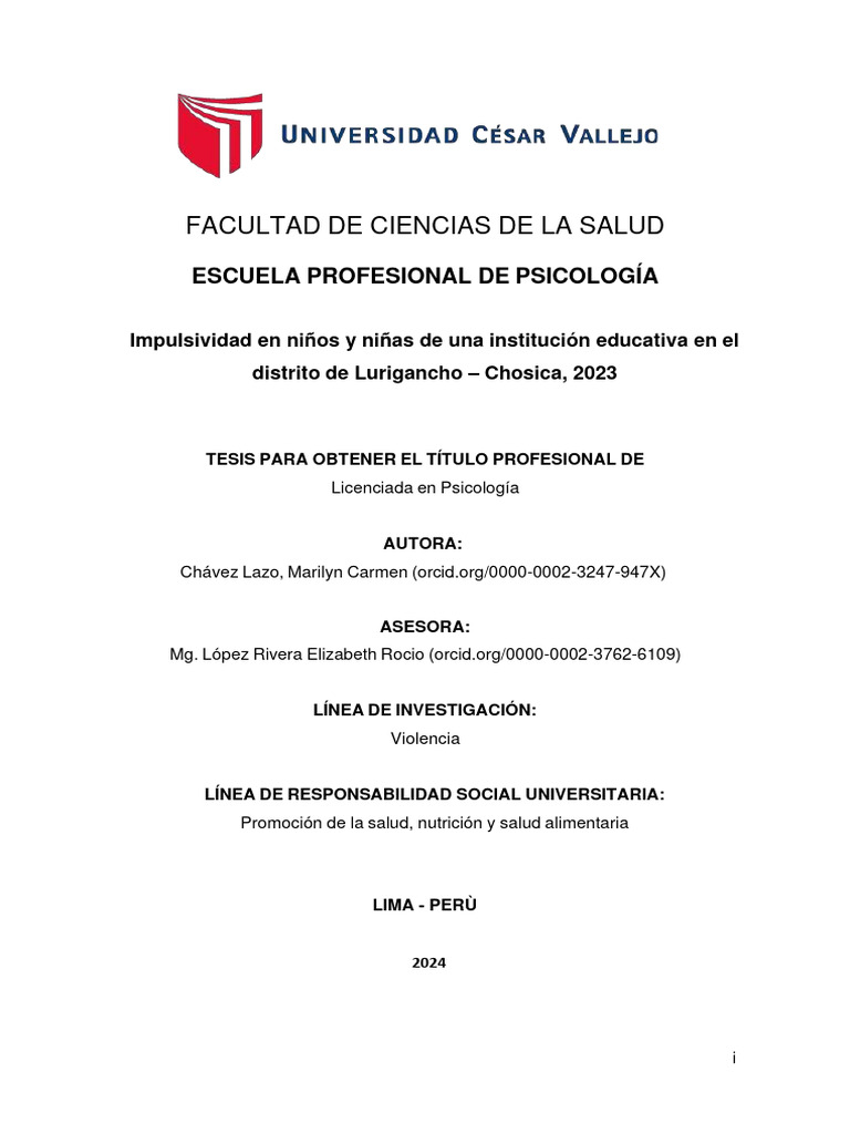 Turnitin - Chavez Lazo Marylin | PDF | Validez (Estadísticas) | Las ...