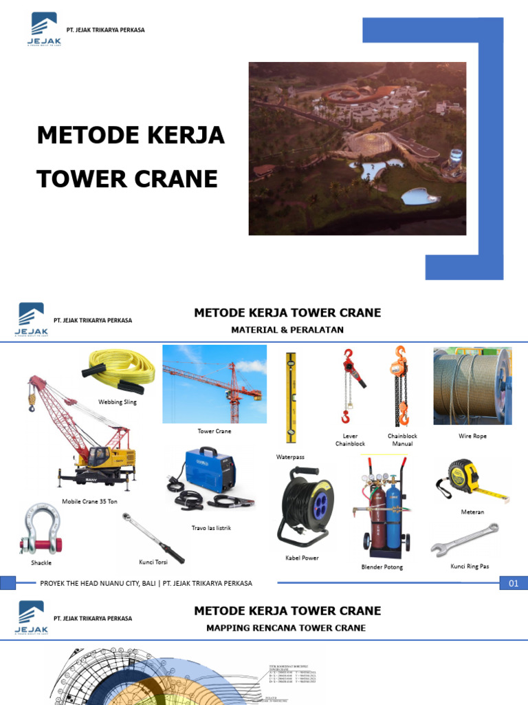 Metode Kerja Tower Crane | PDF