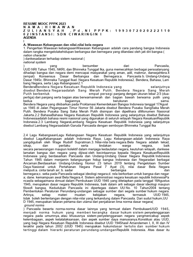 Resume Mooc PPPK 2023 | PDF