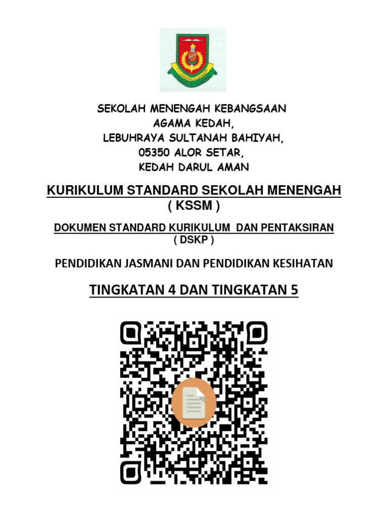 DSKP PJPK Tingkatan 4 & 5 | PDF