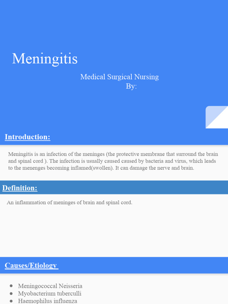 Meningitis | PDF | Meningitis | Epidemiology
