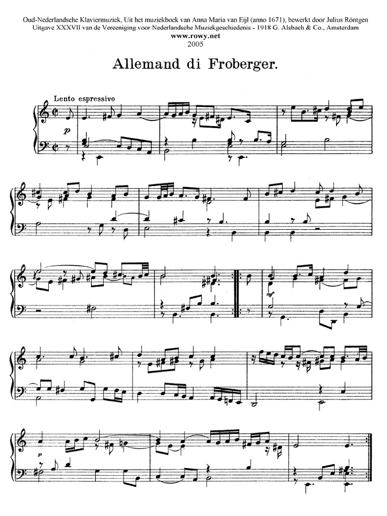 Froberger - Allemand | PDF