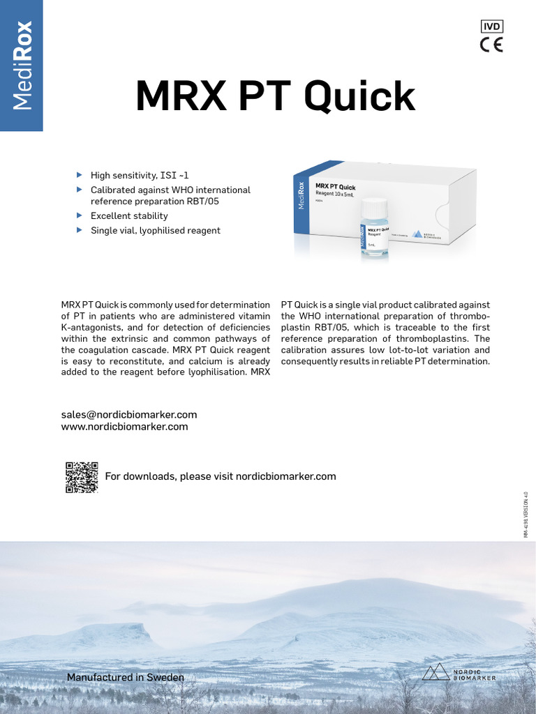 MM-4198-Product-Sheet-MRX-PT-Quick-K5024-4.0 | PDF