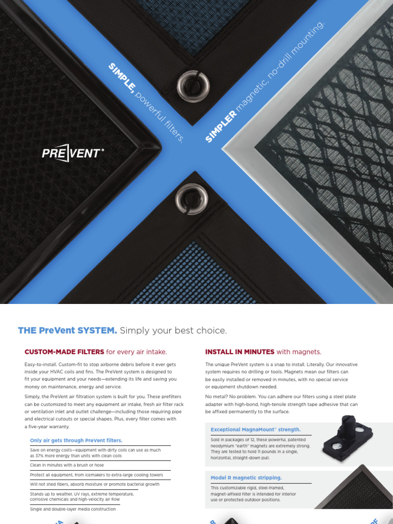 Permatron PreVent Brochure | PDF | Filtration | Building Engineering