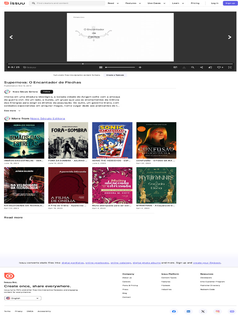 Supernova - O Encantador de Flechas by Novo Século Editora - Issuu | PDF