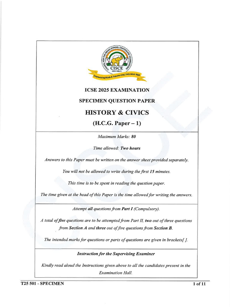 History and Civics | PDF