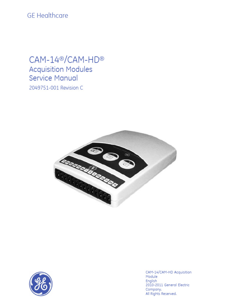 GE Medical CAM HD Acquisition ModuleUserManual | PDF | Electrical Connector | Electricity