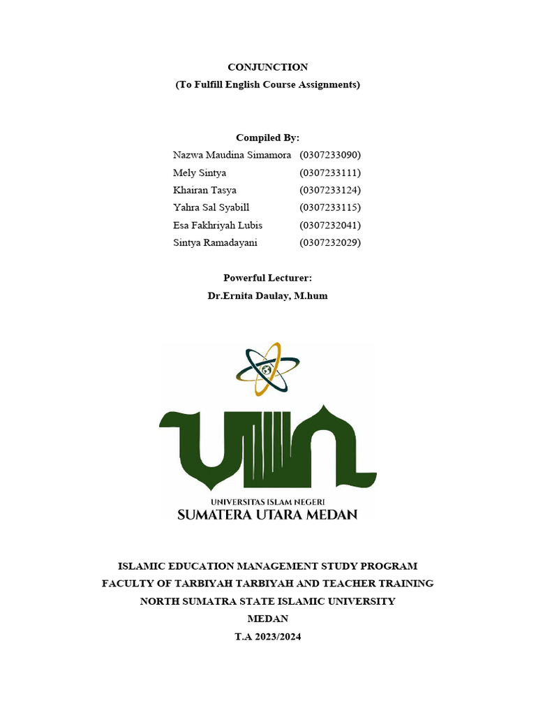 Makalaj Konjungsi Bahasa Inggris | PDF | Taste | Adverb