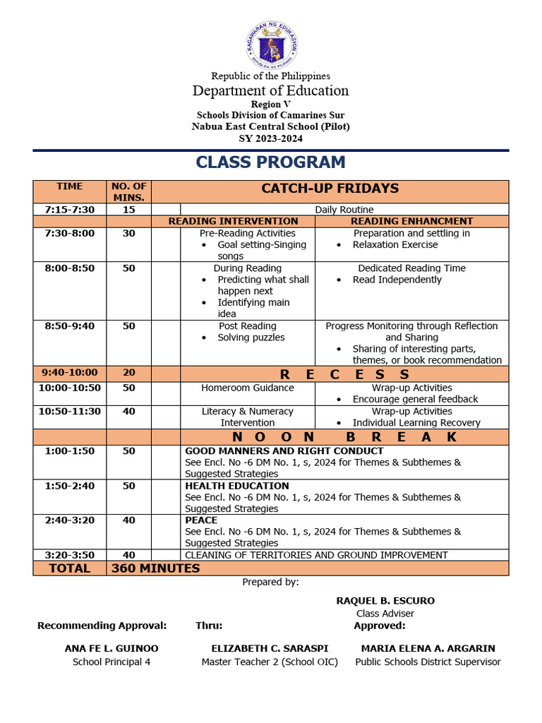 Catch Up Fridays | PDF | Learning | Behavior Modification