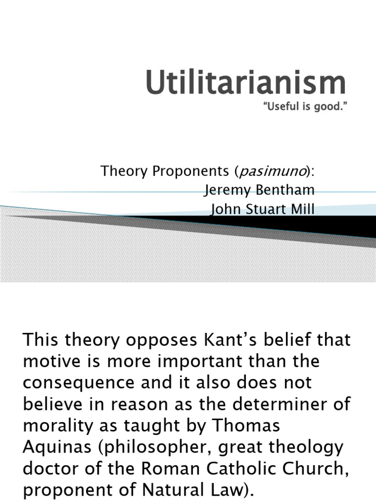 Utilitarianism | PDF | Utilitarianism | Pleasure
