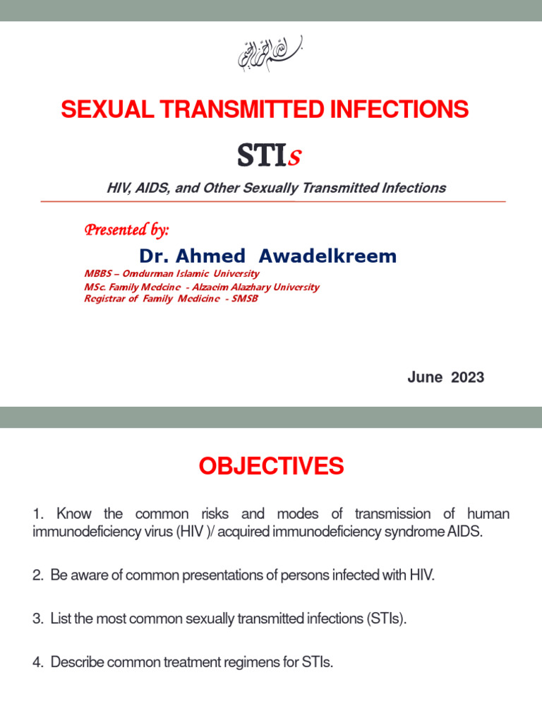 STIs Presentation | PDF | Hiv/Aids | Hiv