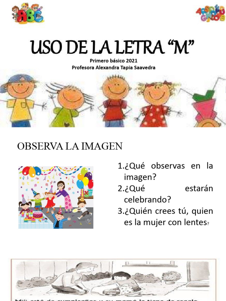 Letra M (Primero Básico) | PDF