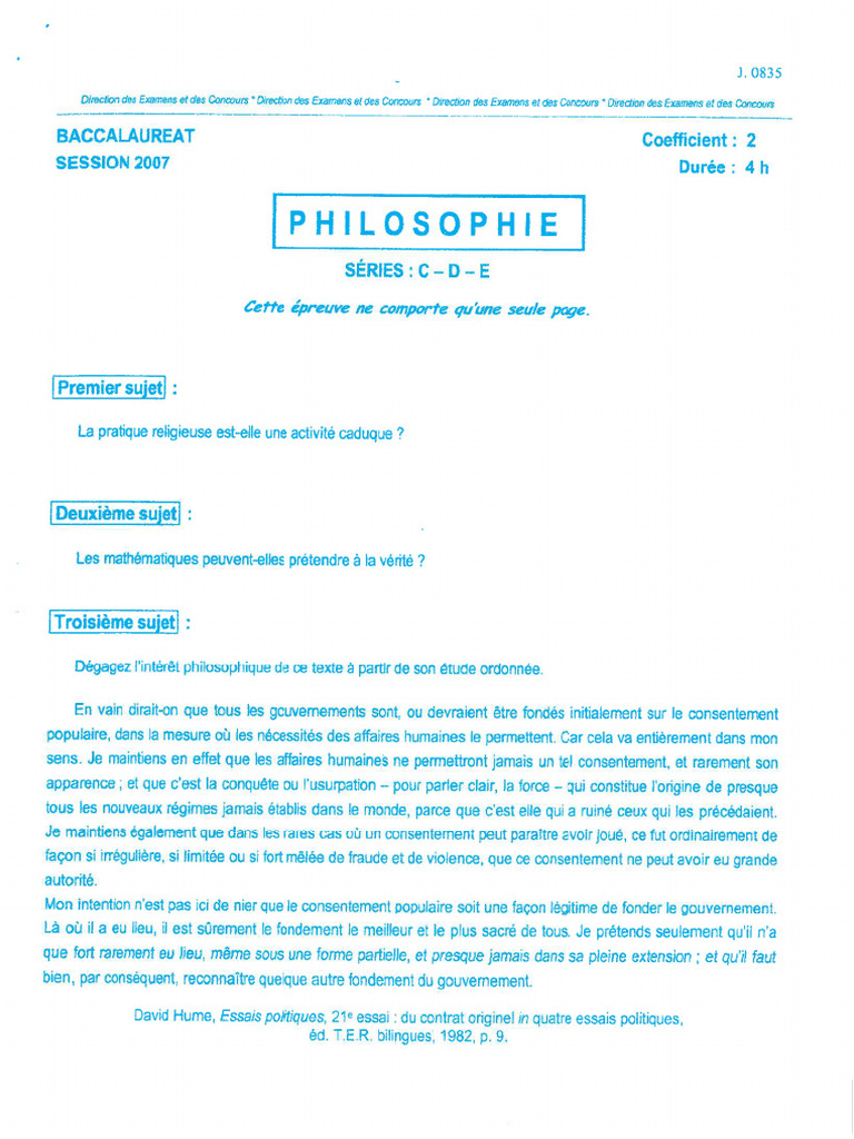 bac-d-philo-2007-1 | PDF