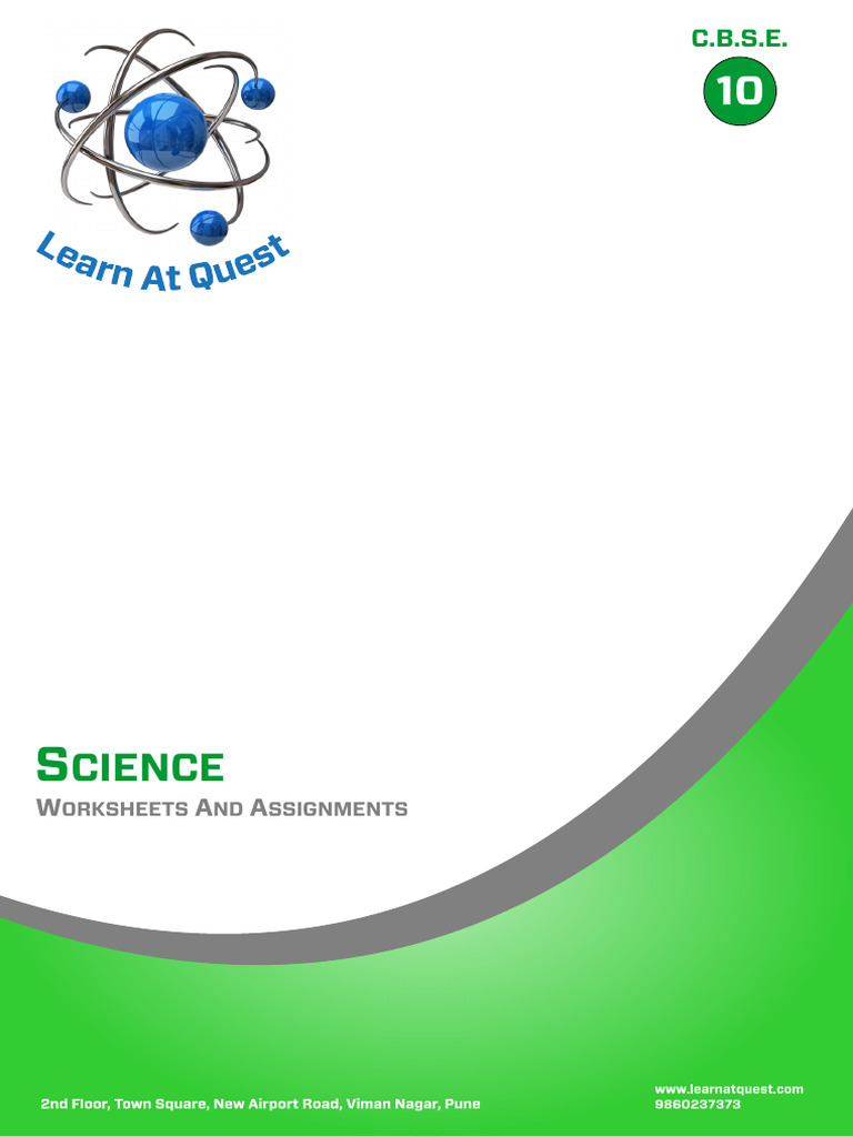 QUEST BOOK CBSE 10 Science | PDF | Chemical Compounds | Chemical Substances