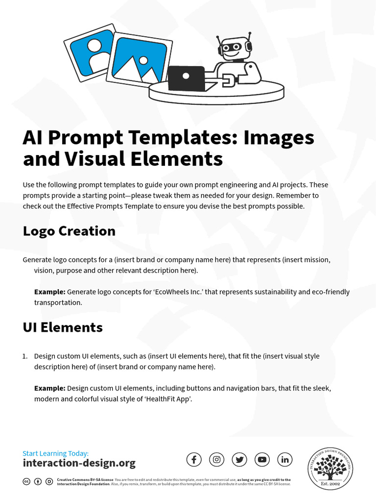 Ai Prompt Templates Images | PDF | Artificial Intelligence ...
