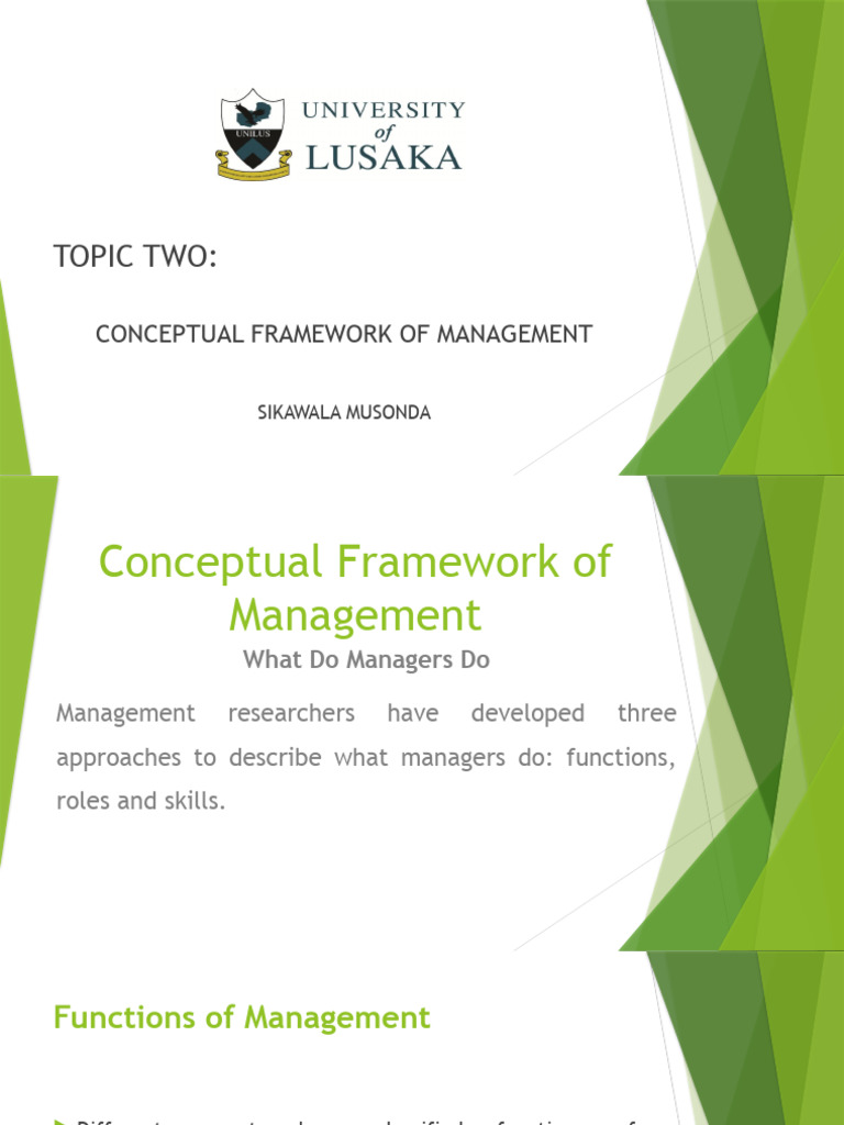 Conceptual Framework of Management | PDF | Human Resources | Information