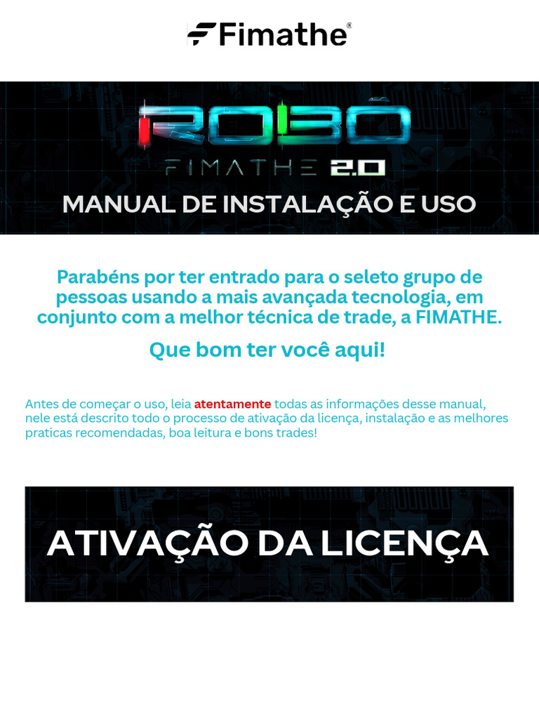 Manual Robô Fimathe 2.0 Definitivo | PDF | Janela (informática) | Spamming