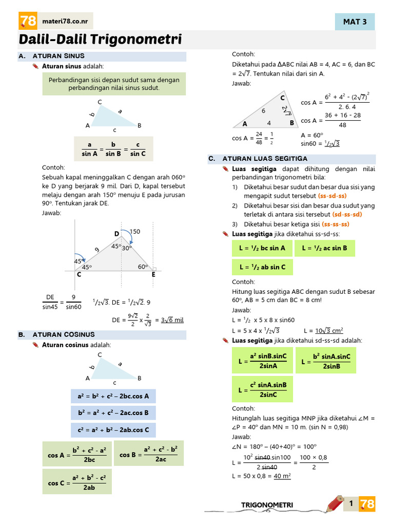 Trig3 Mat3 | PDF