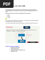 Understanding US Tax Terms: W2, C2C, 1099 | PDF | H 1 B Visa | Payroll Tax