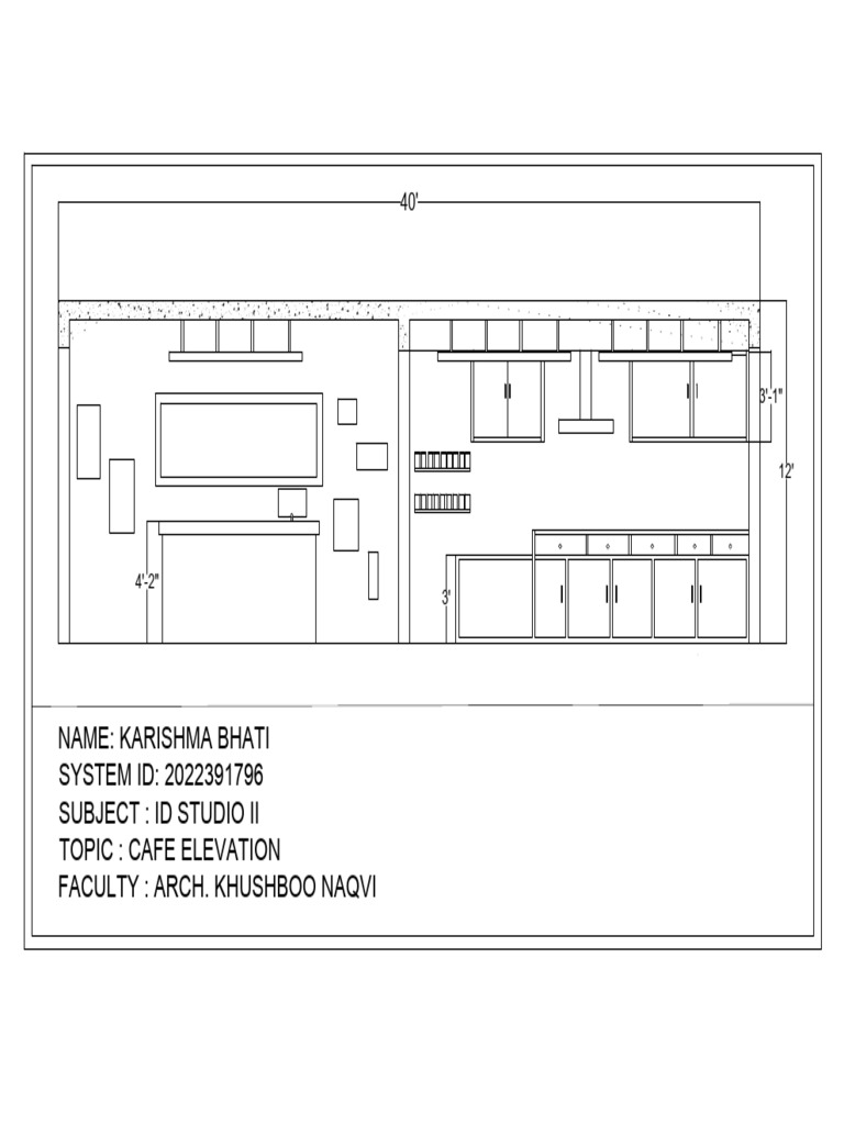 Cafe Elevation-Model Final | PDF