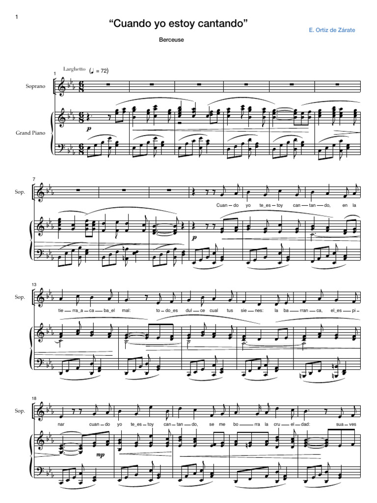 Cuando Yo Estoy Cantando | PDF