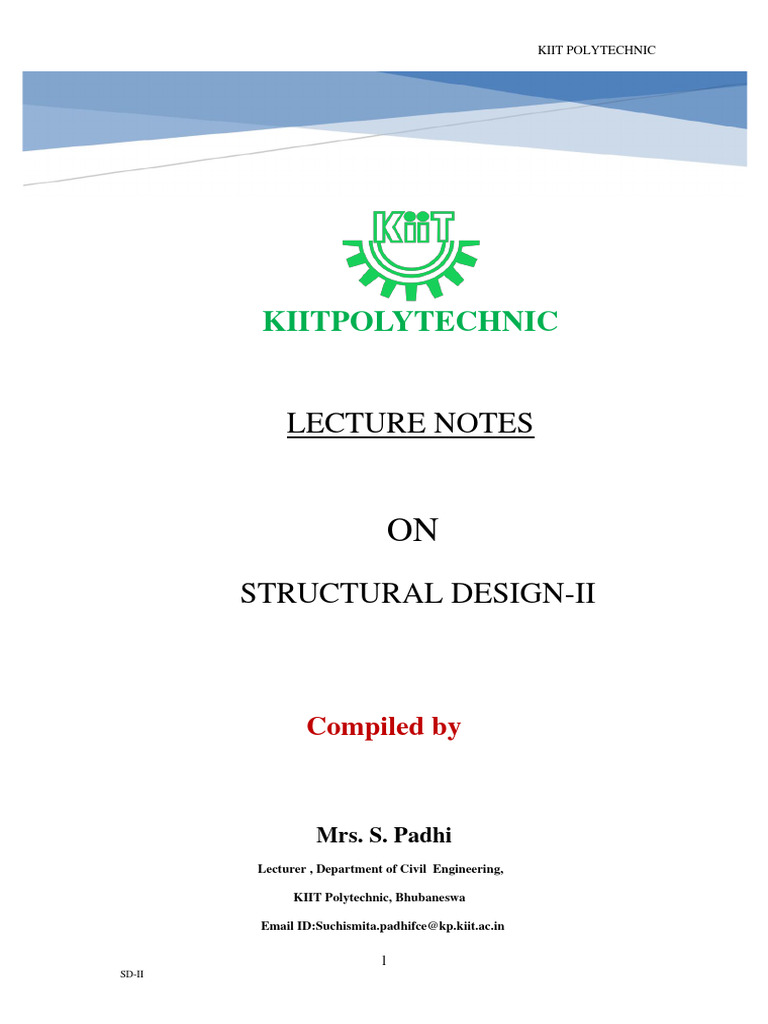 KIIT Polytechnic - Steel Structure Notes | PDF | Structural Steel ...