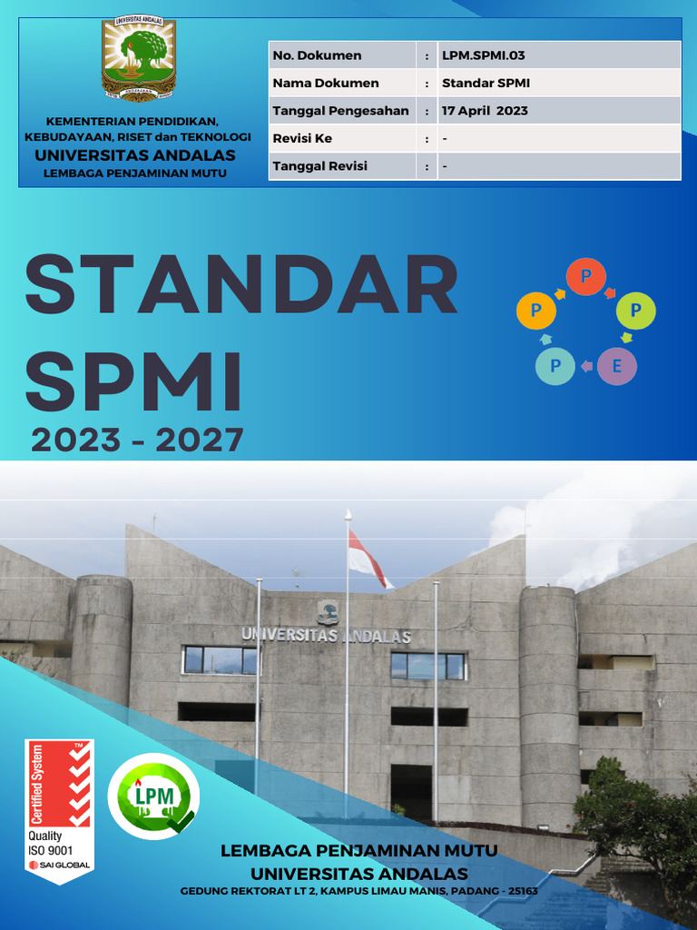 Standar SPMI 2023-2027 | PDF | Bisnis