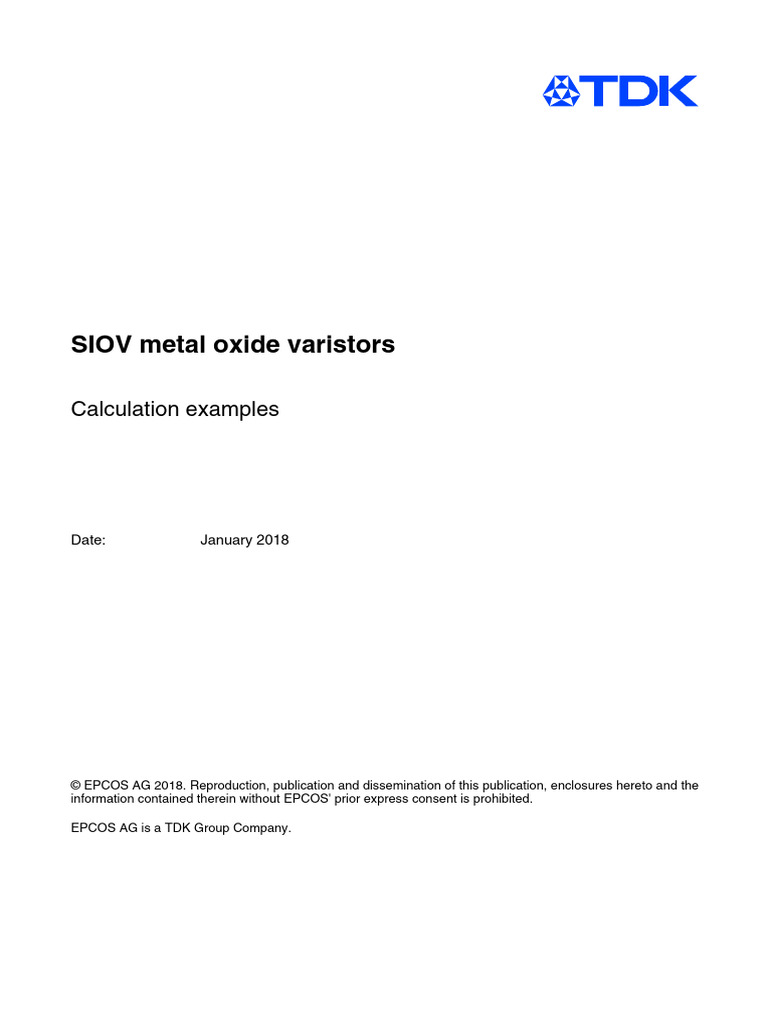 Siov Calculation | PDF | Inductor | Capacitor